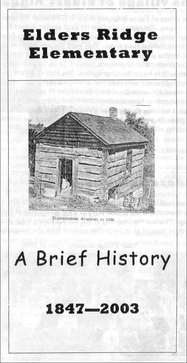 Elders Ridge Academy – Apollo Area Historical Society
