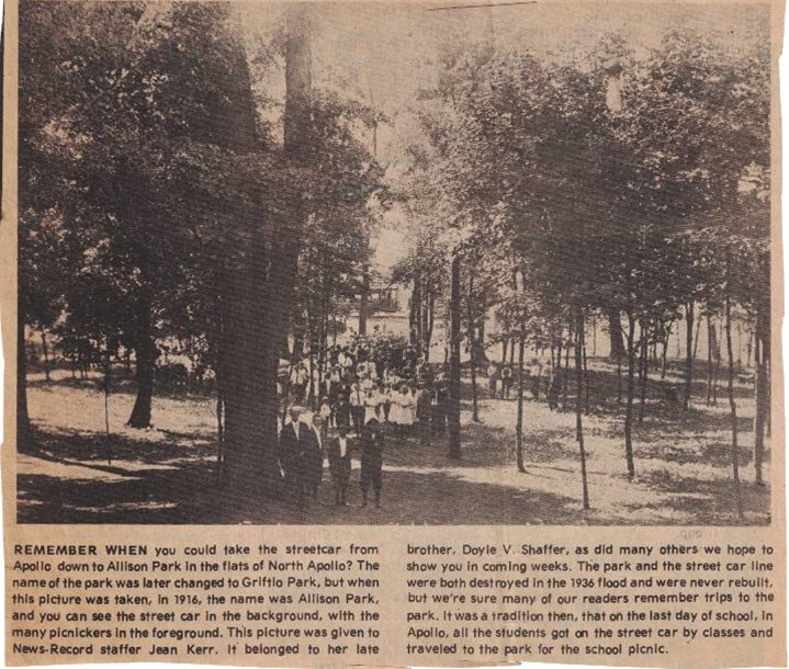 Griftlo Park – Apollo Area Historical Society