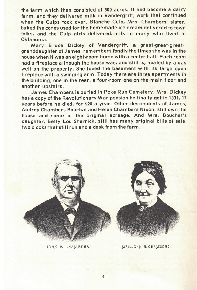 The Chambers Family – Apollo Area Historical Society